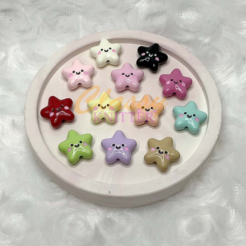 Jual Manik Besi Bintang Smile - Manik Besi - Metal Beads | Shopee Indonesia