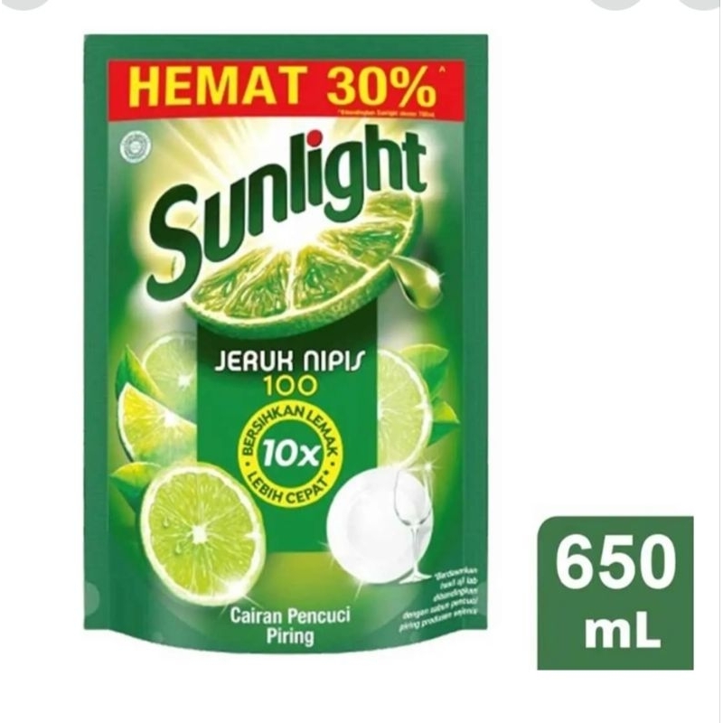 Jual Sunlight Sabun Cuci Piring Jeruk Nipis 650ml | Shopee Indonesia