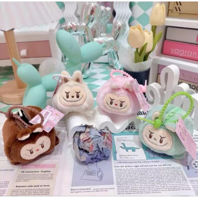 Jual Labubu Dompet Koin Lucu Boneka Gantungan Kunci Keychain Hadiah ...