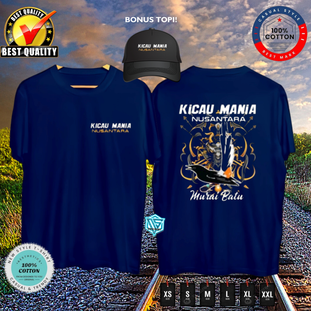 Jual KAOS BURUNG KICAU MANIA NUSANTARA MURAI BATU SIMPEL KEREN TRENDY ...