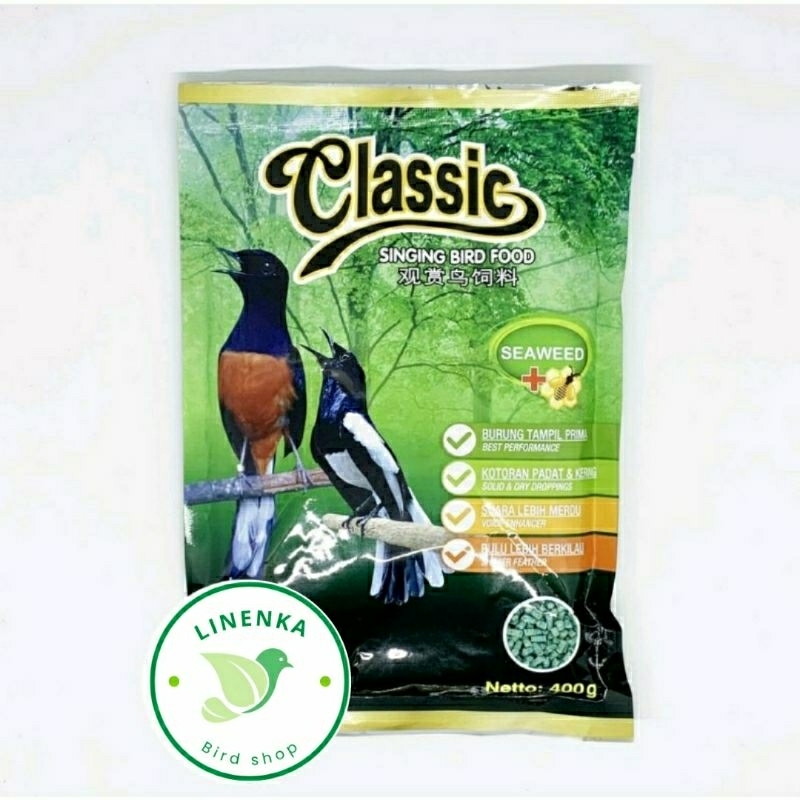 Jual PAKAN BURUNG VOER CLASSIC HIJAU PUR BURUNG TRUCUKAN MURAI CENDET ...