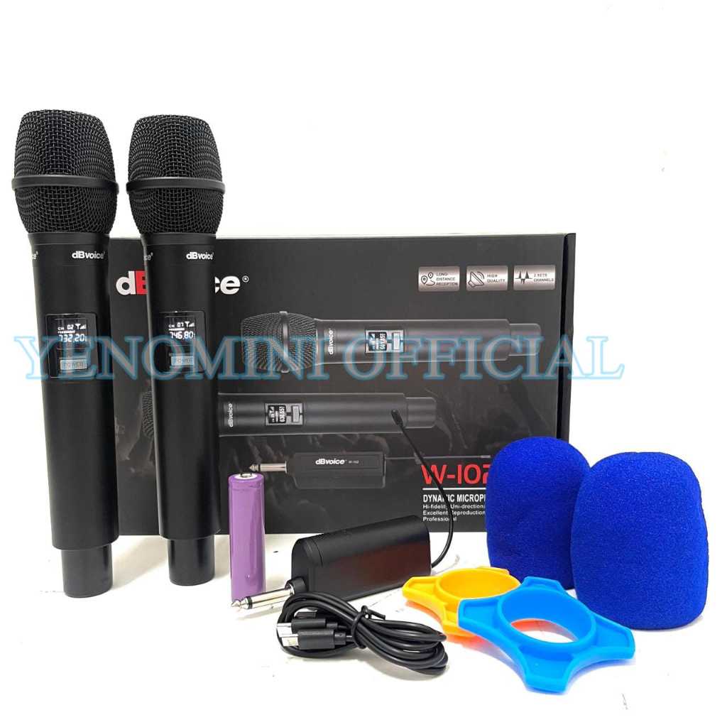Jual Mic Wireless DbVoice W-102 Original 2bh Microphone Genggam DB ...