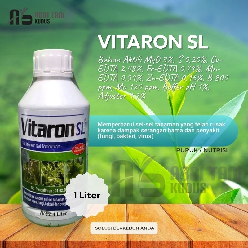 Jual VITARON SL 1 LITER SUPLEMEN SEL TANAMAN UNTUK PEMULIHAN TANAMAN ...