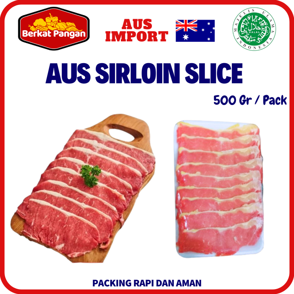 Jual AUS Sirloin Beef Slice / Daging Sapi Striploin 500gr | Shopee ...