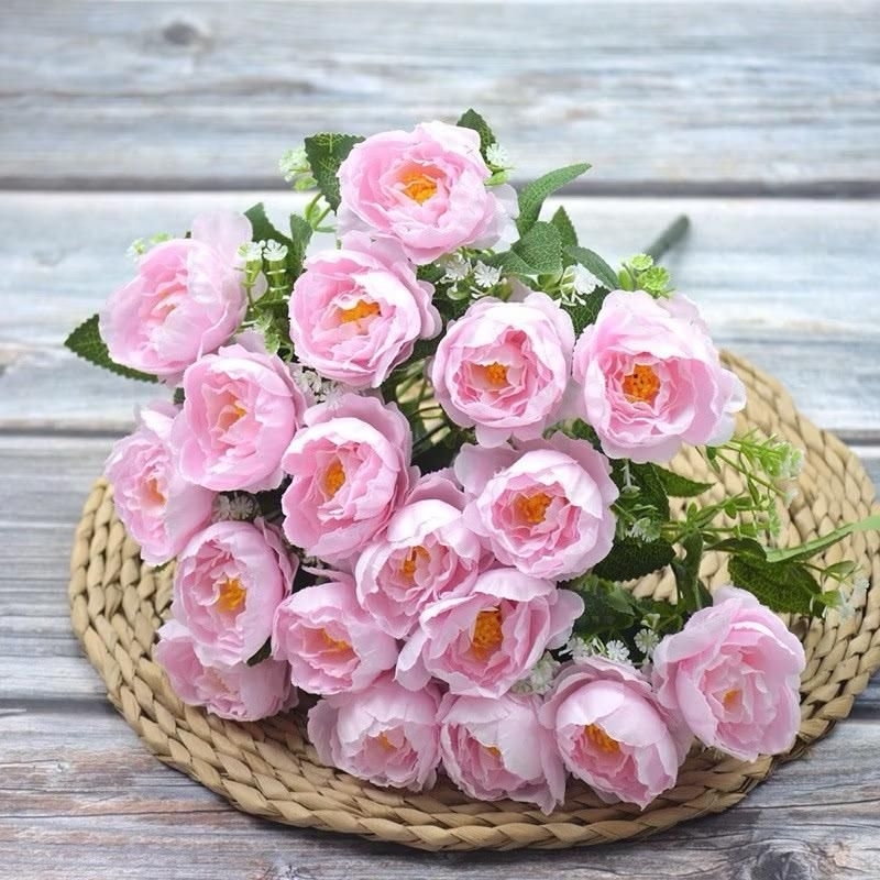 Jual BUNGA PEONY MEKAR 18 BUNGA ARTIFICIAL PERTANGKAI AF026 | Shopee ...
