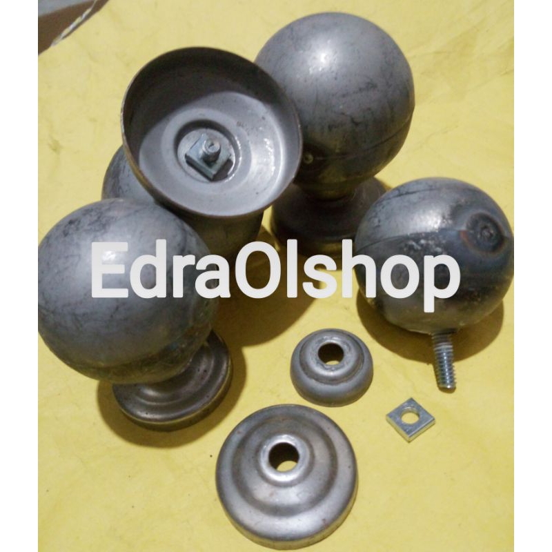 Jual Ornamen Mahkota Bola besi tebal 1' 1/4 inch aksesoris pagar ...