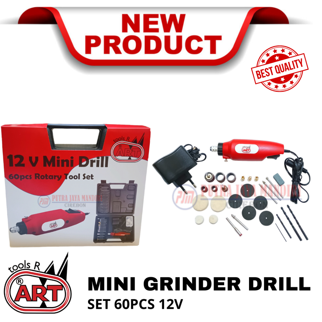 Jual Art Mini Grinder 12 Volt 60 Pc aksesories / Mini Die Grinder 12 ...