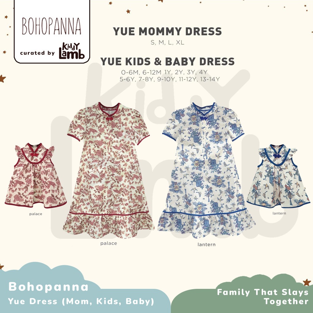 Jual Bohopanna Yue Dress / Chinese Lunar New Year Set Mom Girl Baby ...