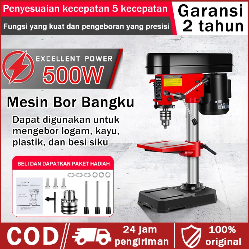 Jual Convenyy Meja bor tekan bor bangku 13MM Listrik Bench Drill Press ...