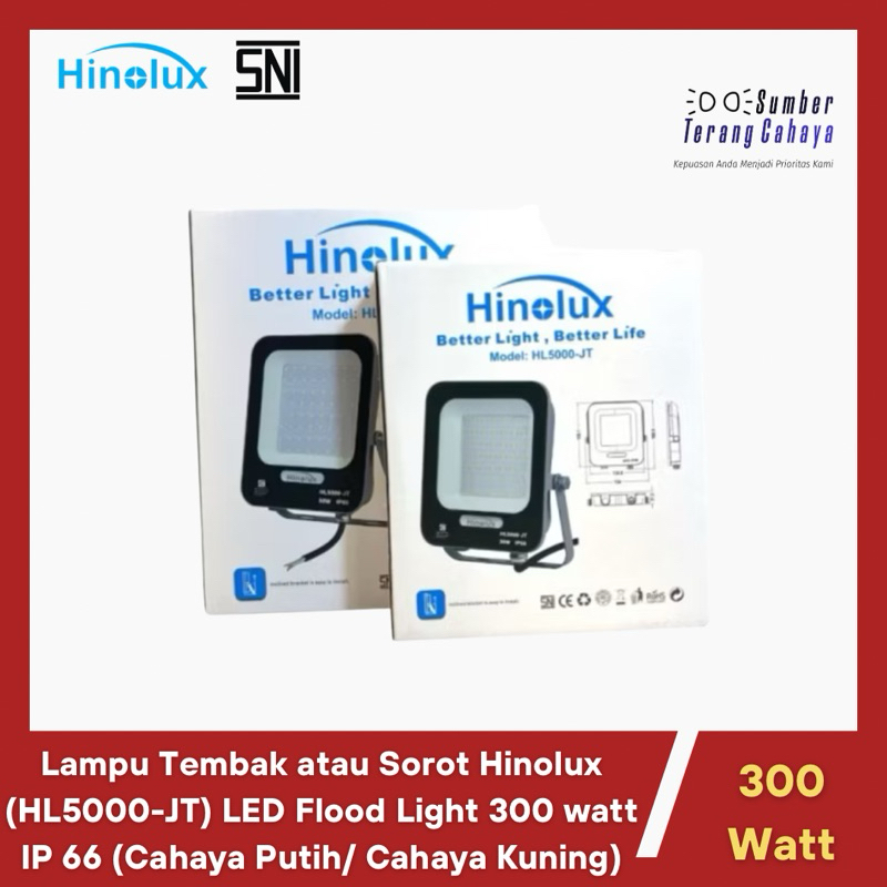 Jual Lampu Tembak atau Sorot Hinolux (HL5000-JT) LED Flood Light 300 ...