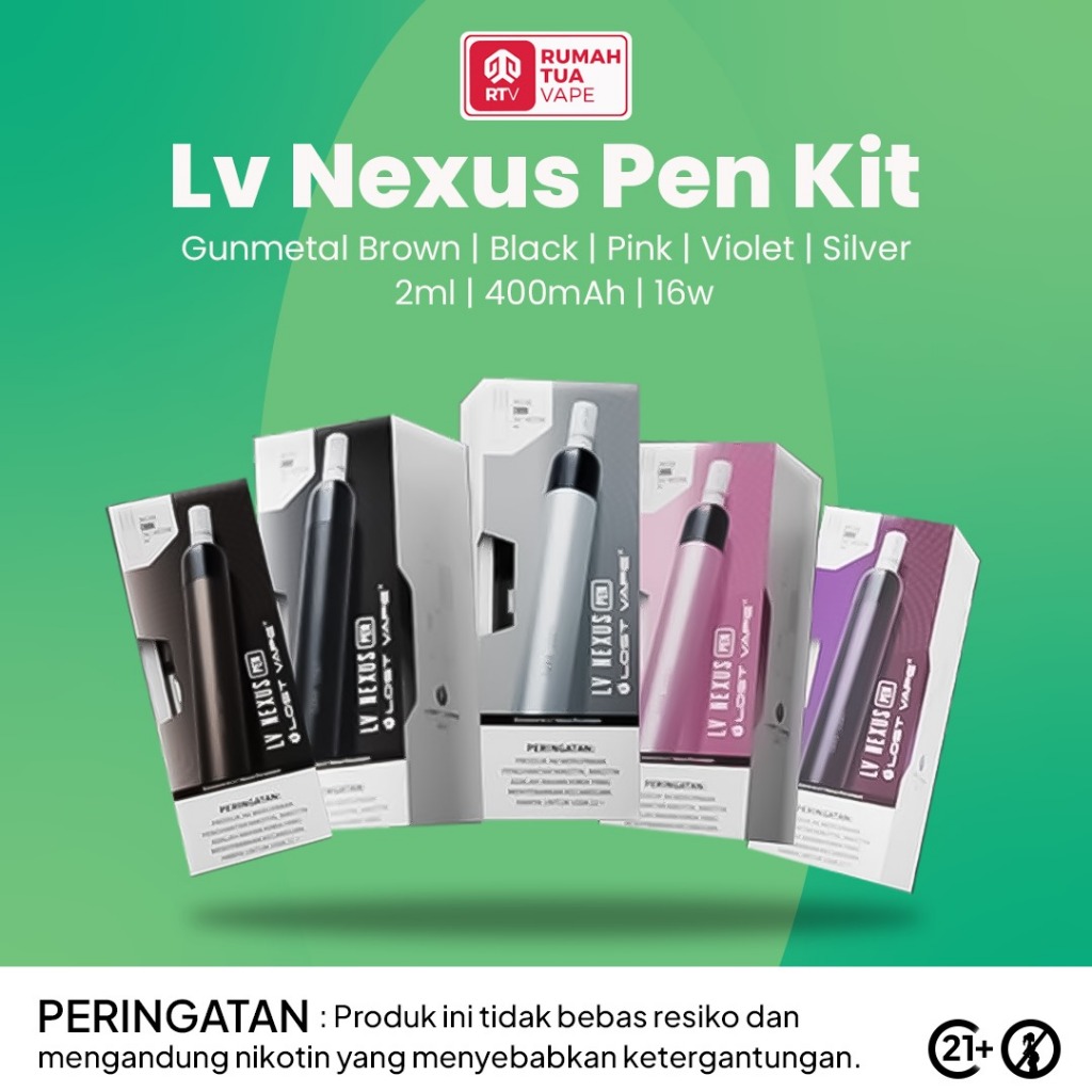 Jual LV NEXUS PEN KIT POD VAPE 2ML 400MAH 16W | Shopee Indonesia
