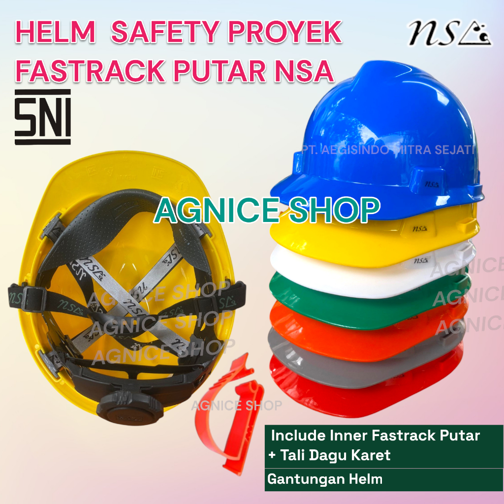 Jual Helm Safety Proyek NSA inner FASTRACK V-806 SNI V Guard Helmet ...