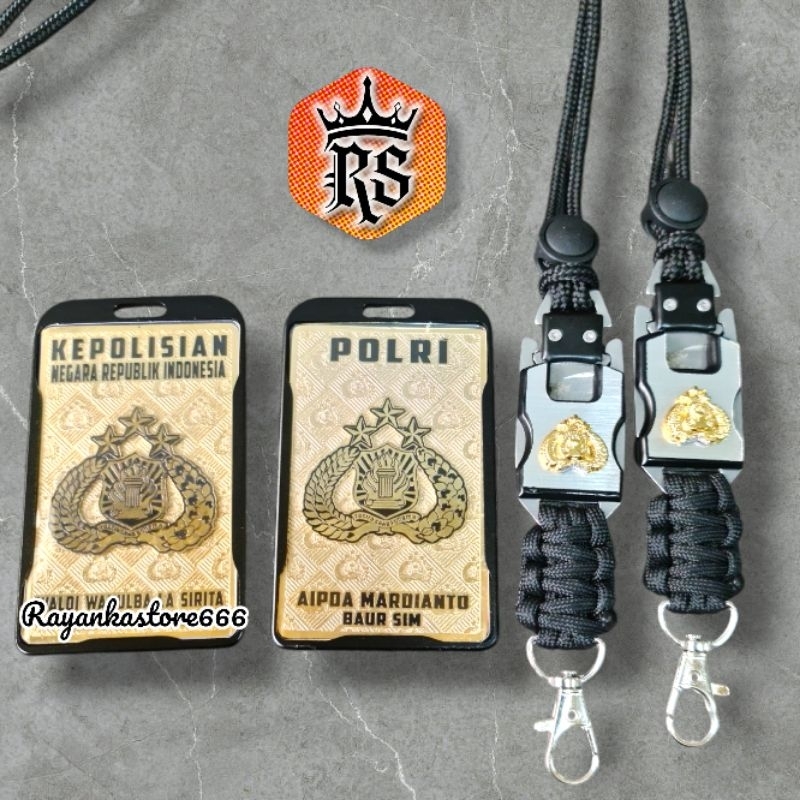 Jual plat lencana id card holder knife custom tni | polri | bin | bnn ...