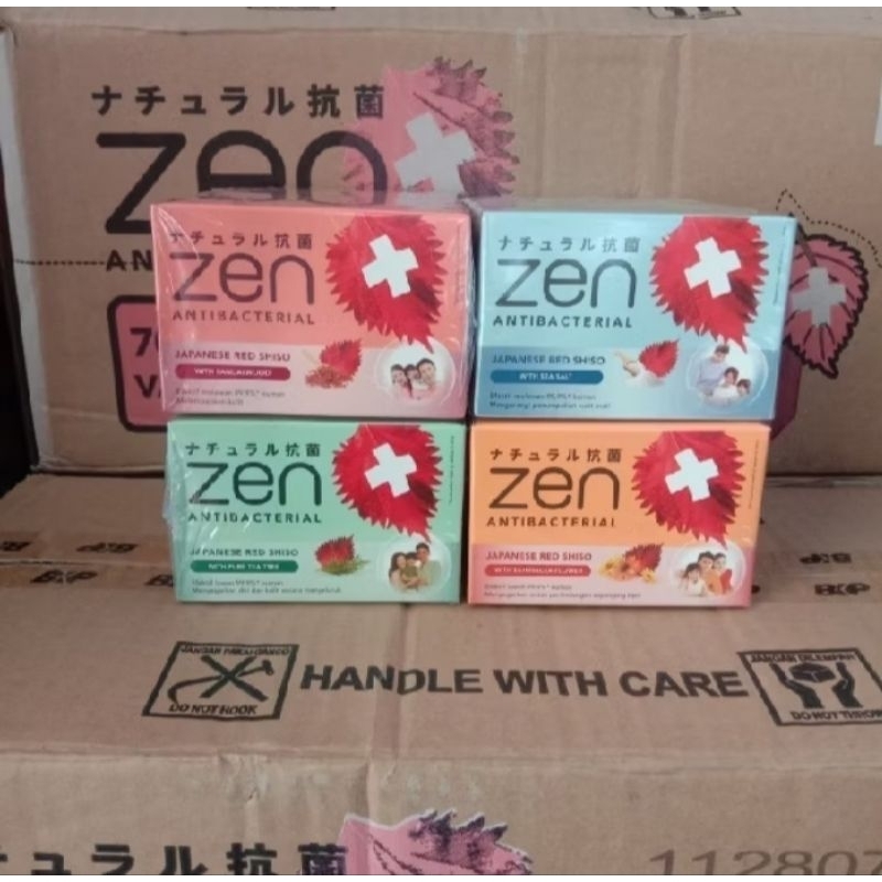 Jual ZEN SABUN MANDI BATANG ISI 4BANNED (1DUS) | Shopee Indonesia
