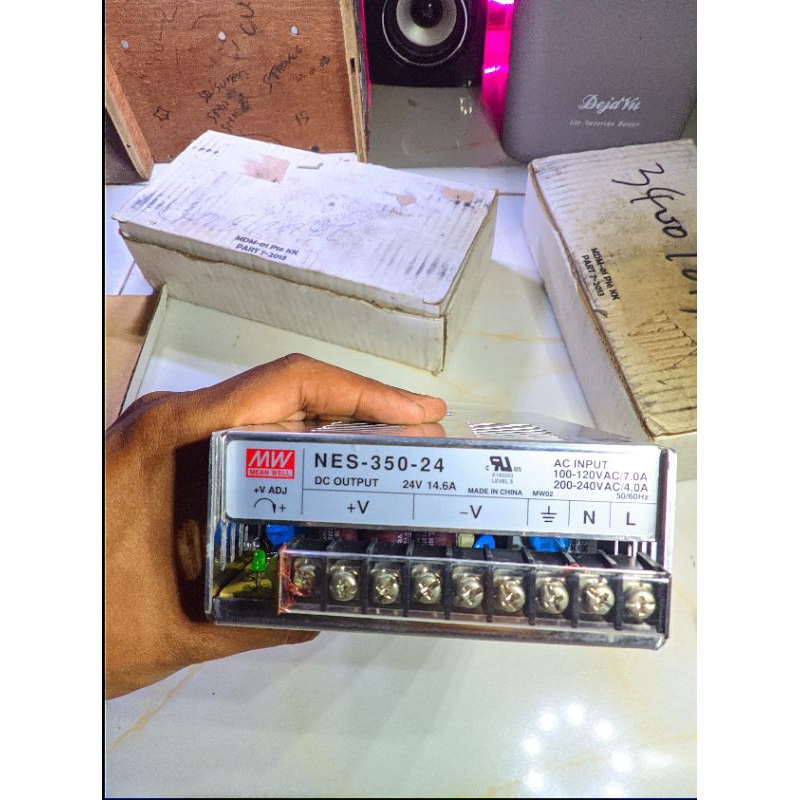 Jual power supply MEAN WELL NES-350-24 24v 14,6a original | Shopee ...