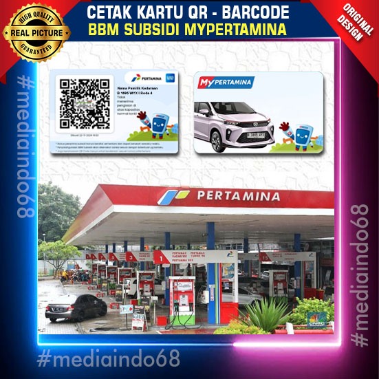Jual Cetak Kartu QR BBM Subsidi/Barcode My Pertamina-Proses Cepat (Gratis Card Holder) | Shopee ...