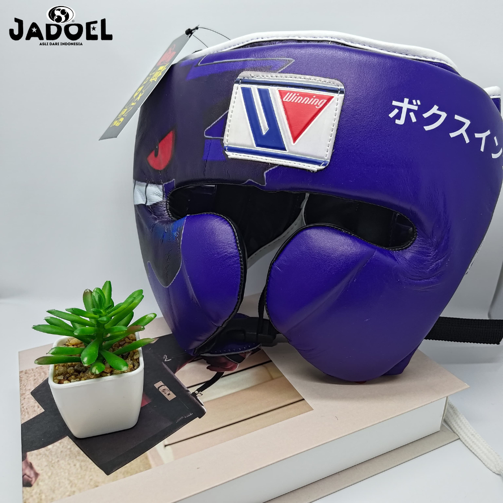 Jual Winning Boxing Headgear Replica Half Face Pokemon Gengar Mirror ...