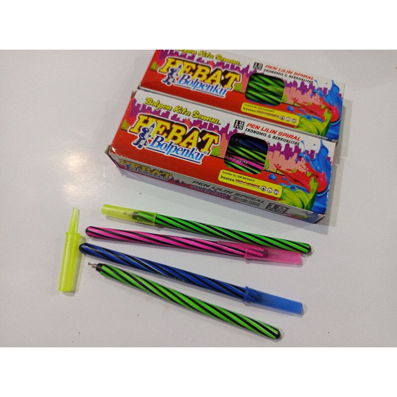 Jual (1 pak isi 12 pcs) BOLPOINT ulir 1000 | Shopee Indonesia