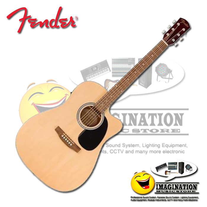Jual Fender FA-25CE Dreadnought Acoustic Guitar, Natural | Shopee Indonesia