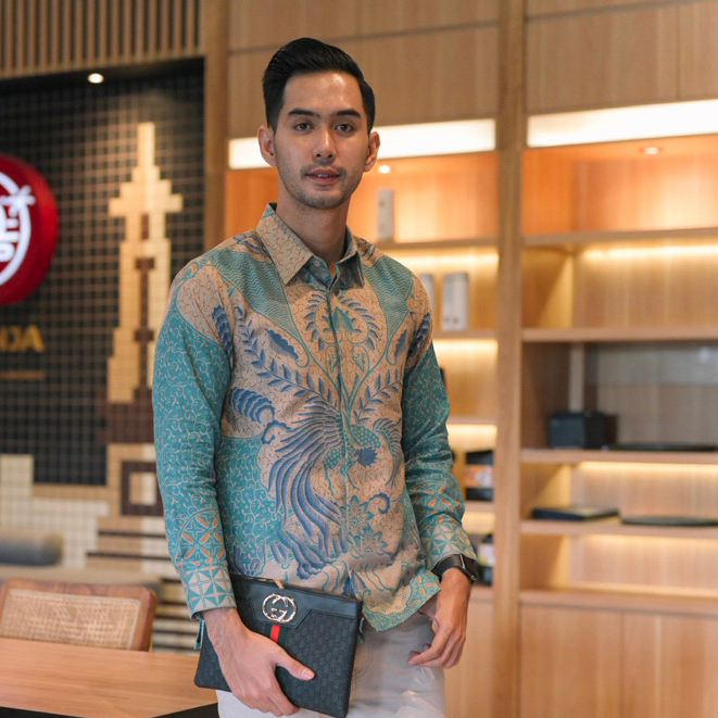 Jual Batik lengan panjang pria dewasa terbaru dobi pesik lapis furing ...