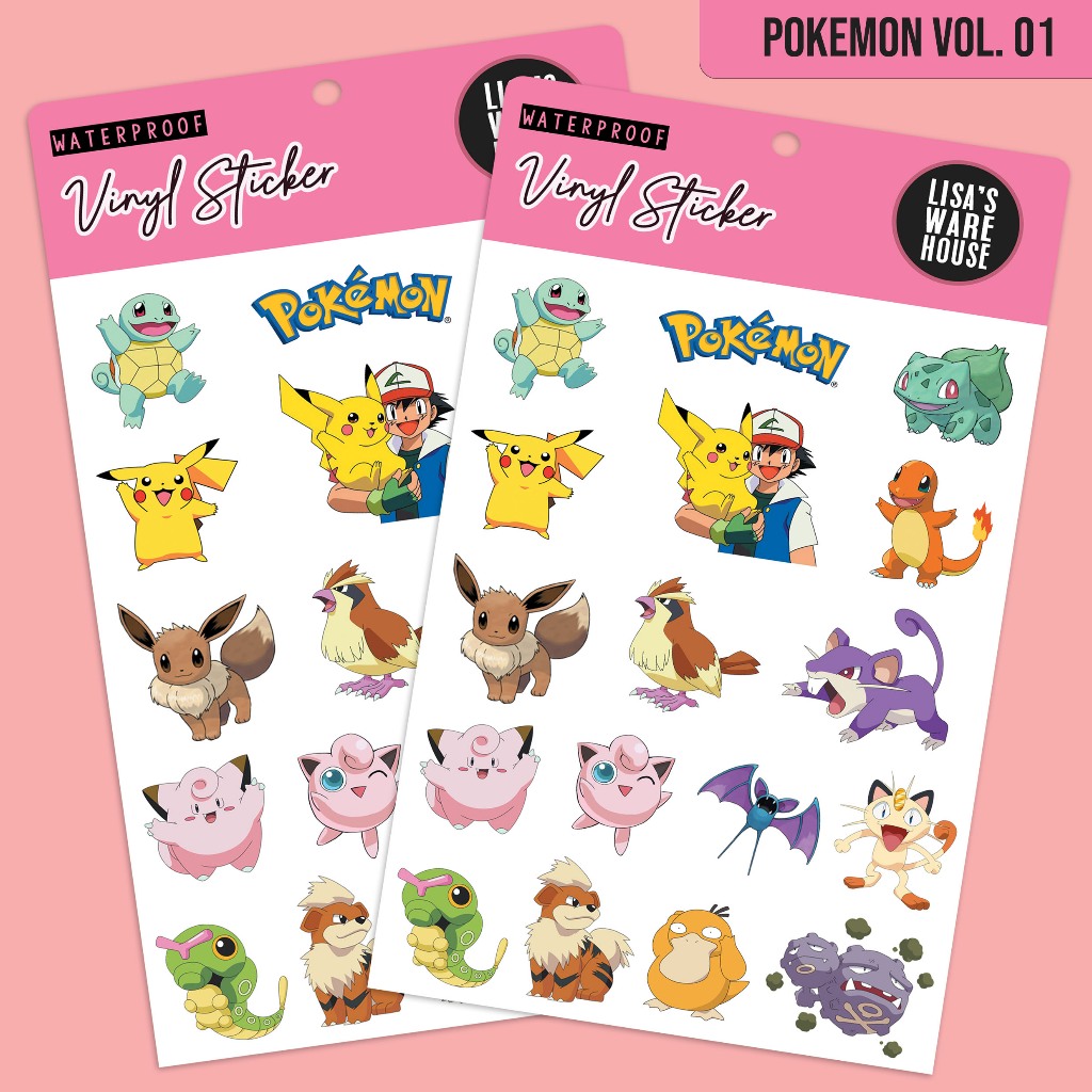 Jual Sticker Pokemon Volume 01 | Shopee Indonesia