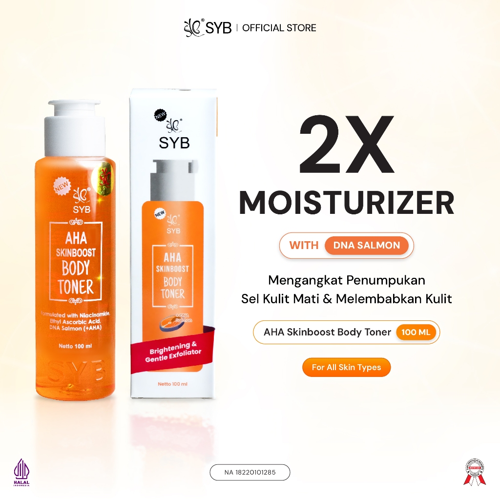 Jual NEW SYB AHA SKINBOOST BODY TONER DNA SALMON | Shopee Indonesia