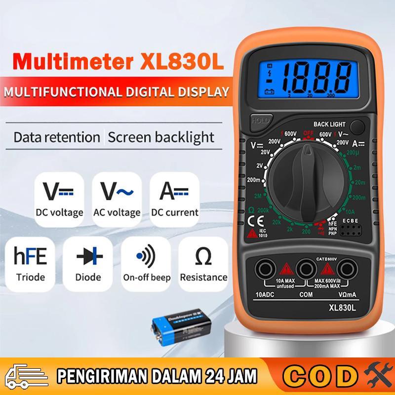 Jual Multimeter XL830L Digital AC/DC Voltage Tester / LCD Digital ...
