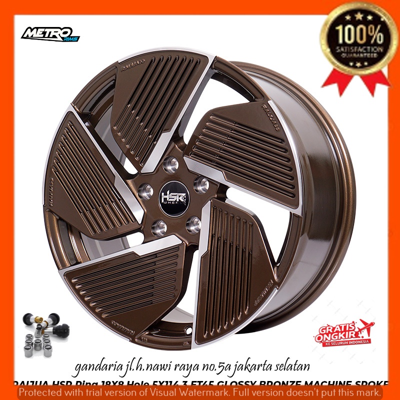 Jual VELG PELEK RACING R18 RING 18 UNTUK MOBIL INOVA XPANDER TERIOS RUSH CRV BRV HRV DLL HSR ...