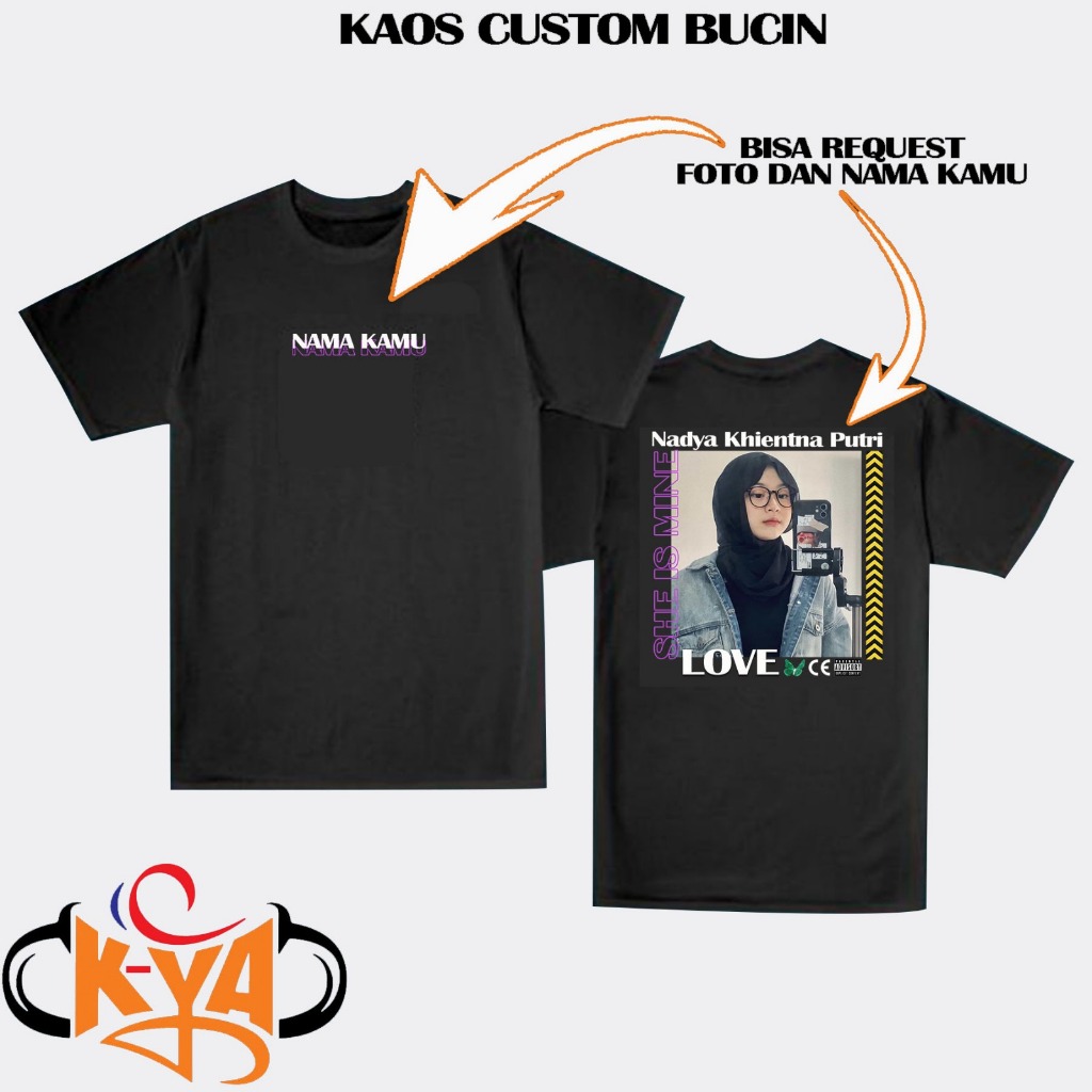 Jual K - YAA kaos Baju CUSTOM FOTO STREETWEAR BISA REQUES DESIGN FOTO ...