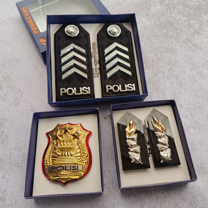 Jual Pangkat PDU BRIPKA BINTARA POLRI 1 SET / Pangkat PDU BINTARA POLRI ...