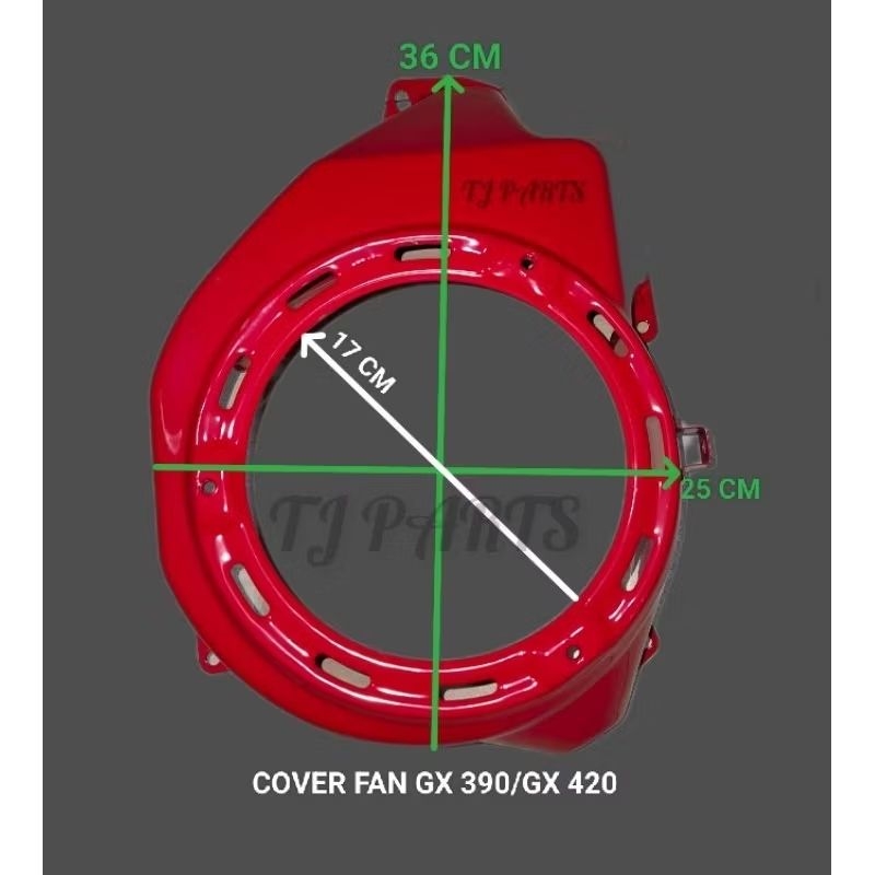 Jual Cover Fan/Fan Cover Mesin Engine GX 390/420 Dan Genset 6000/8800 ...