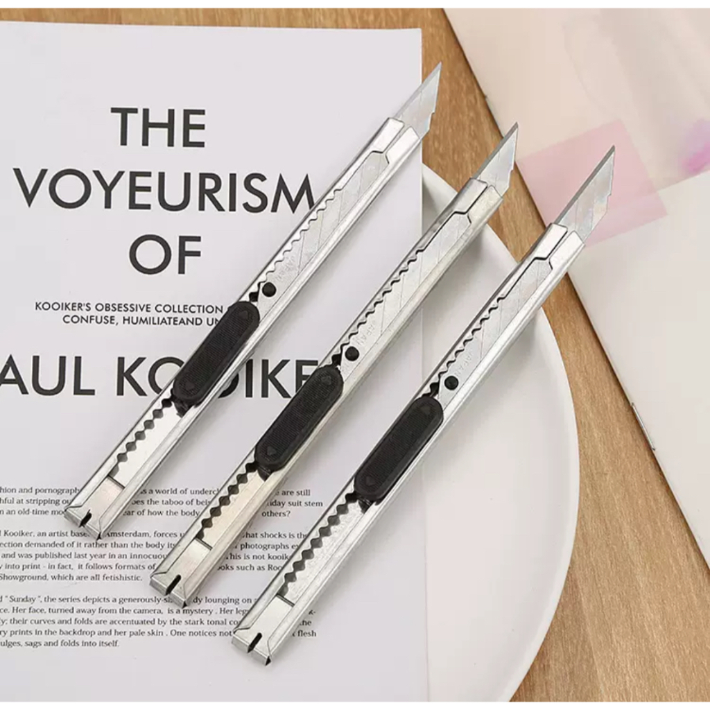 Jual Cutter Pisau Kater Stainless Besi Tajam MURAH | Shopee Indonesia