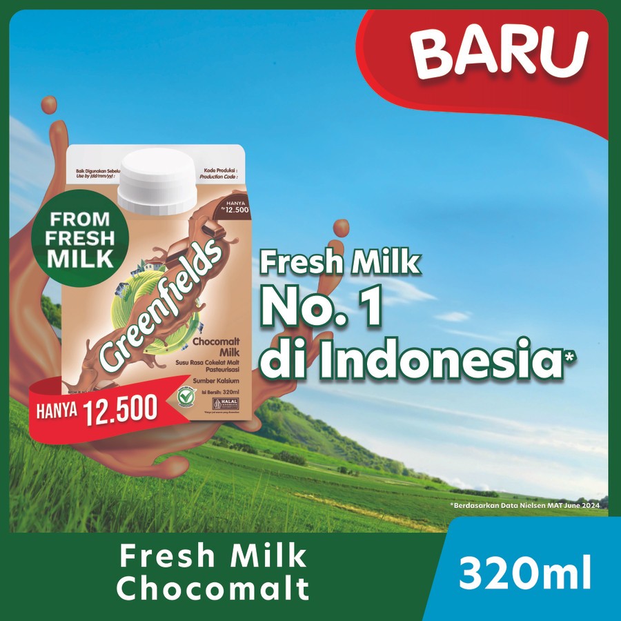Jual Greenfields Fresh Milk Chocomalt 320 ml | Shopee Indonesia