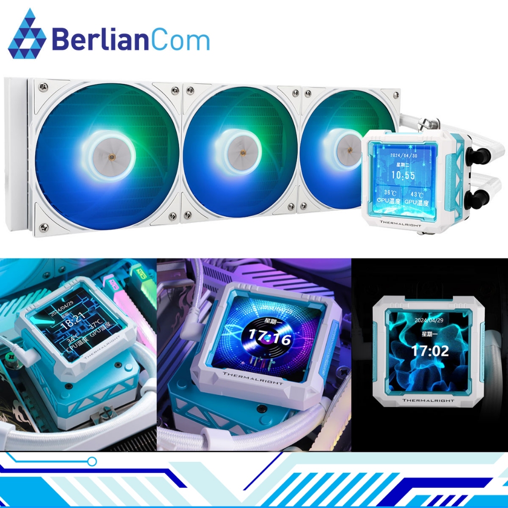 Jual THERMALRIGHT Frozen Warframe PRO 360 WHITE ARGB w/ LCD Display CPU ...