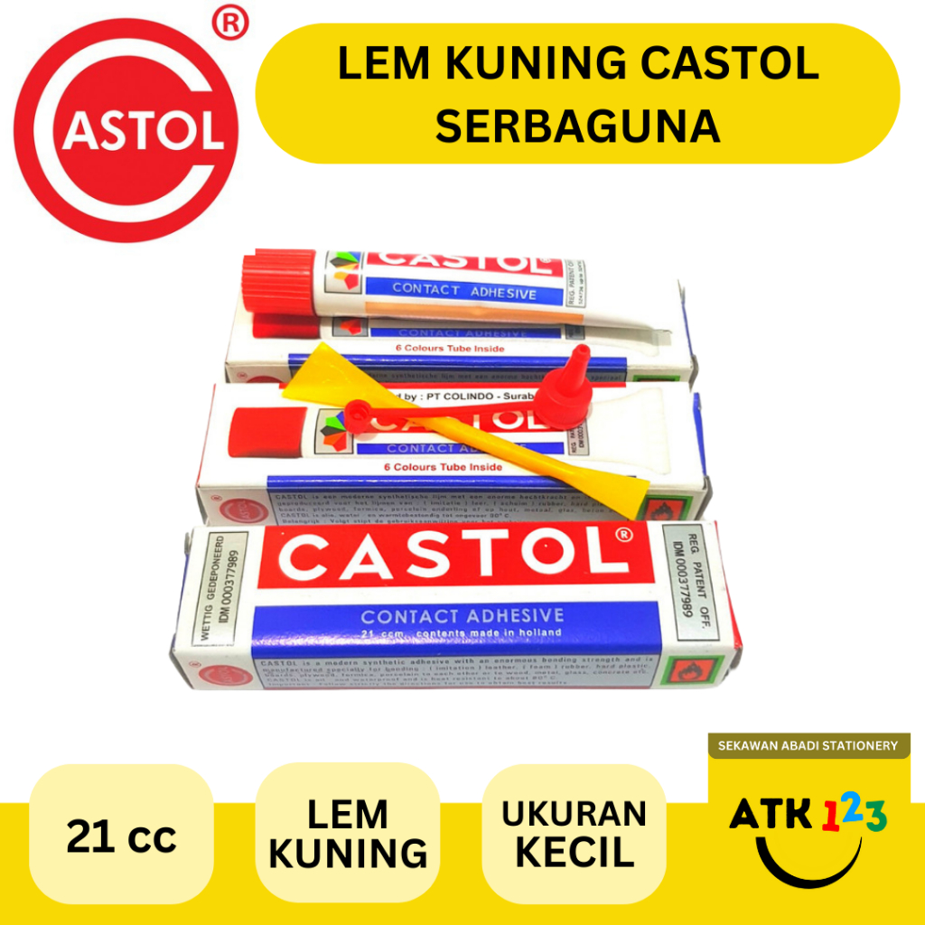 Jual Lem Kuning Cair Merk Castol Kecil 21cc Lem Serbaguna | Shopee ...