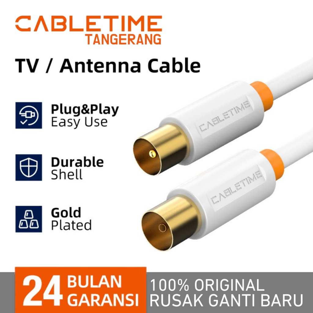 Jual Kabel Antena TV Digital Analog Coaxial Cable Antena For HDTV ...