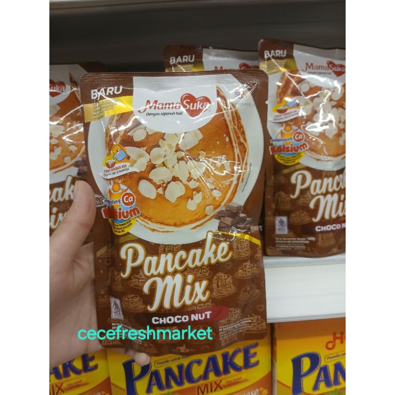 Jual Jual tepung pancake instant mama suka pancake mix choco nut pack ...