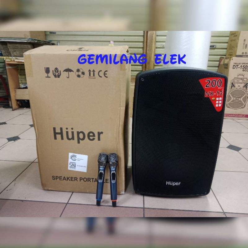 Jual Speaker Portable Wireless HUPER NX15/ NX 15 original 15 inch ...