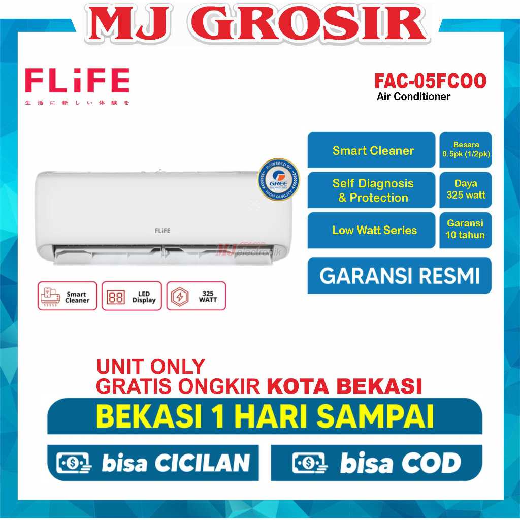 Jual AC FLIFE FAC 05 FCOO 1/2PK FAC-05FCOO LOW WATT SERIES UNIT ONLY BY ...
