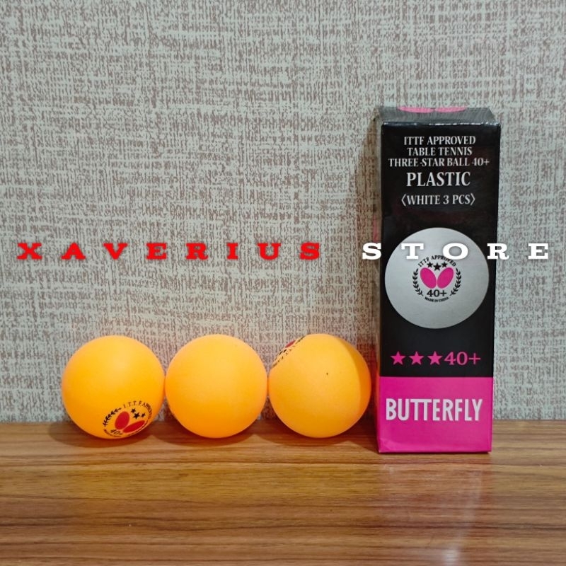 Jual Bola Pingpong Nittaku/Butterfly 40+ 3 Pics | Shopee Indonesia