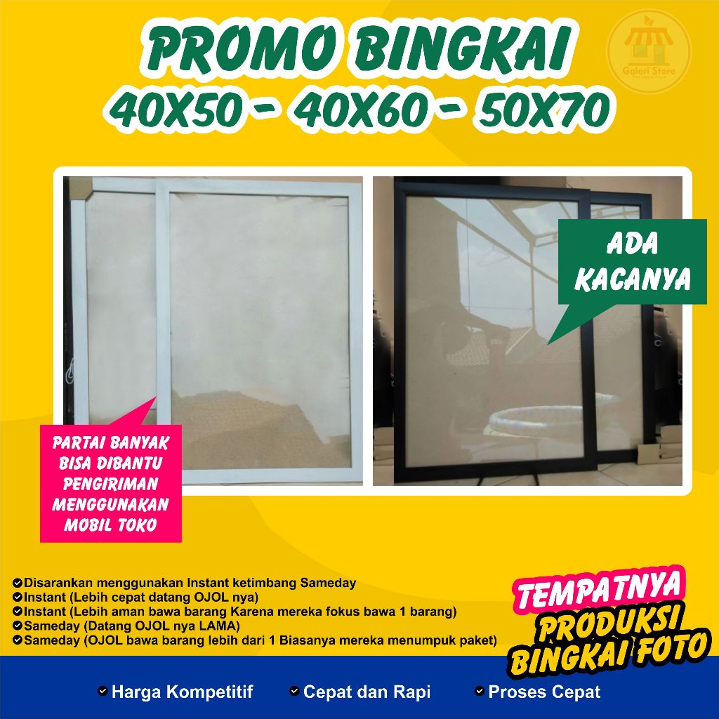 Jual Gojek - Bingkai Foto (40x50 - 40x60 - 50x60 - 50x70 - 50x75 ) Best ...