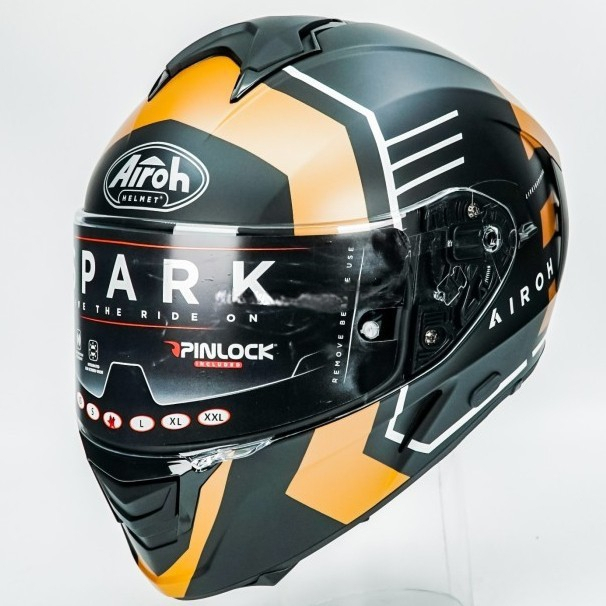 Jual Helm Airoh Spark Thrill Gold Matt Double Visor | Shopee Indonesia