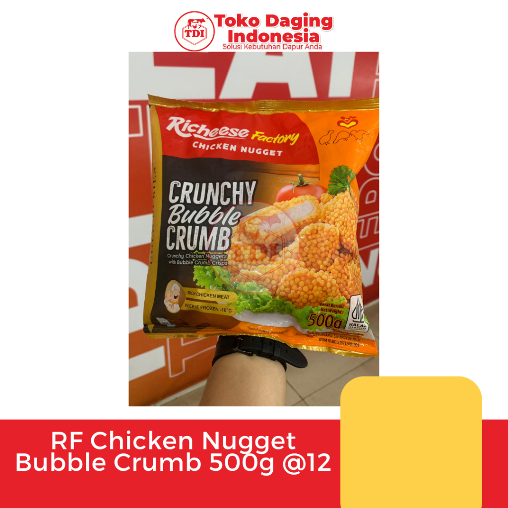 Jual Richeese Factory Chicken Nugget Bubble Crumb 500g | Shopee Indonesia