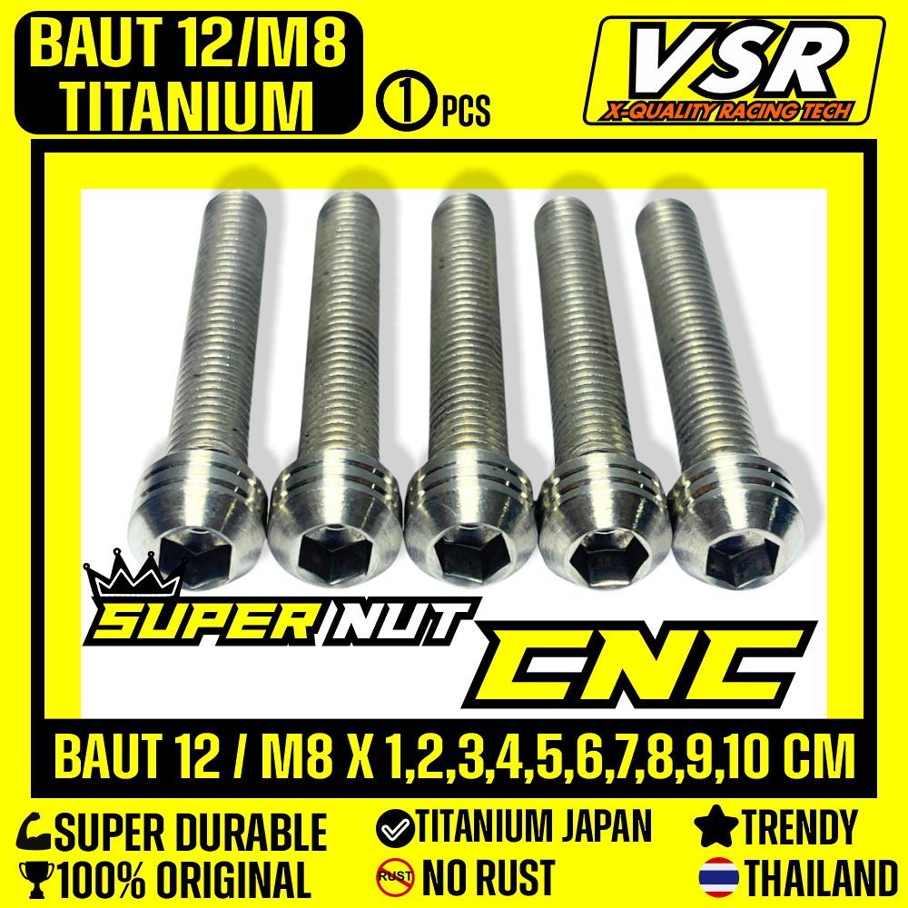 Jual PROBOLT Baut 12 Baut M8 L Stainless Custom CNC Model HENG | Shopee Indonesia