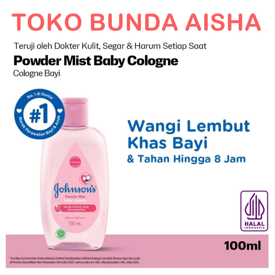 Jual Johnson's Powder Mist Baby Cologne 100ml | Shopee Indonesia