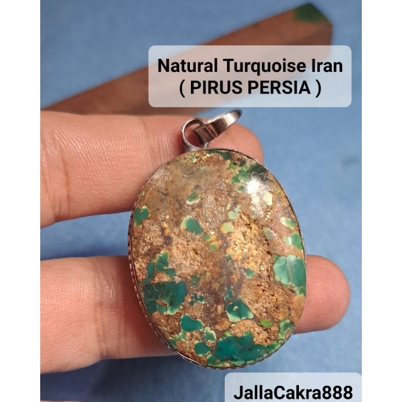 Jual PIRUS PERSIA Jumbo Liontin Natural Turquoise Iran NTE Free Memo ...