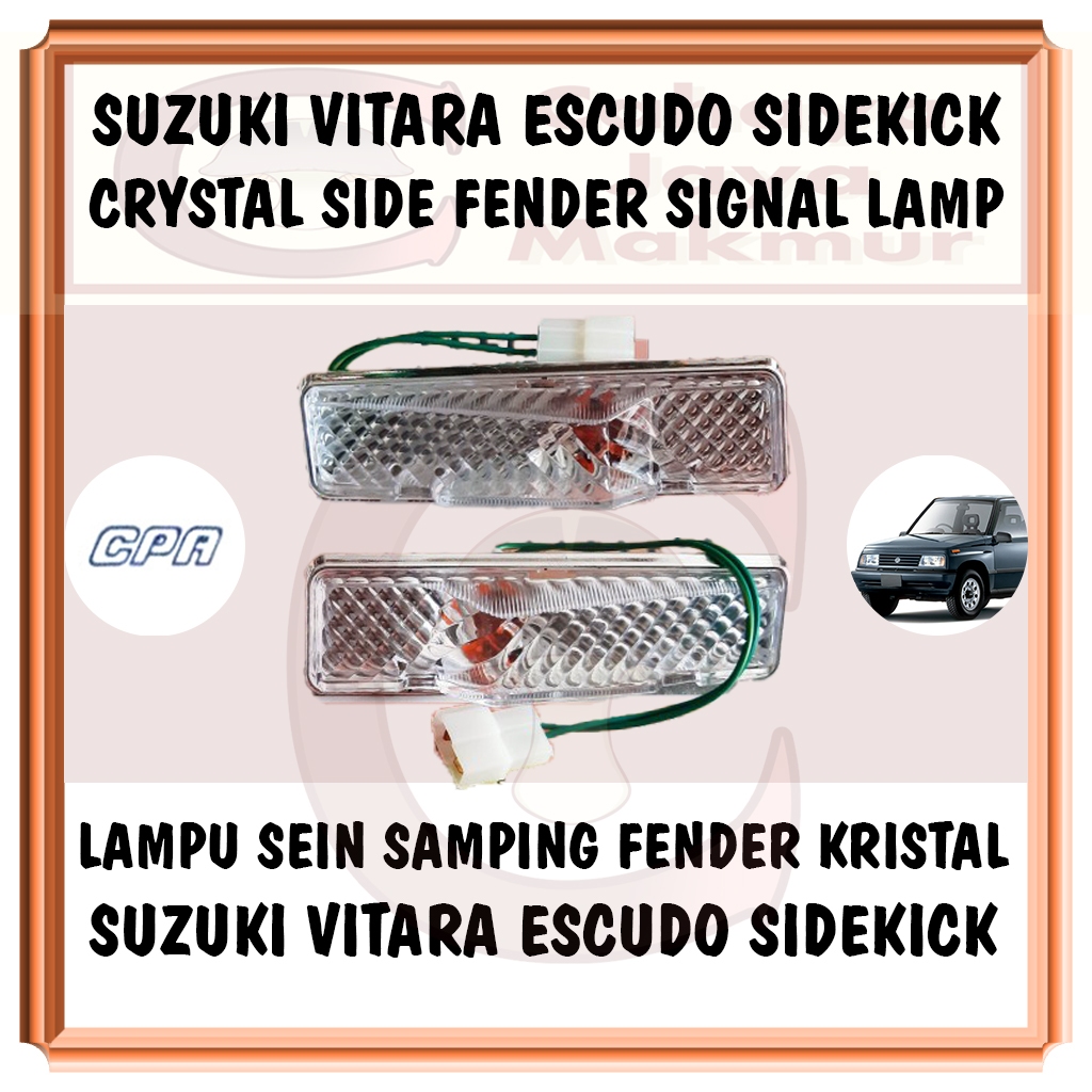 Jual SET Lampu Sein Sen Signal Riting Side Fender Samping Suzuki Vitara Escudo Sidekick Kristal ...