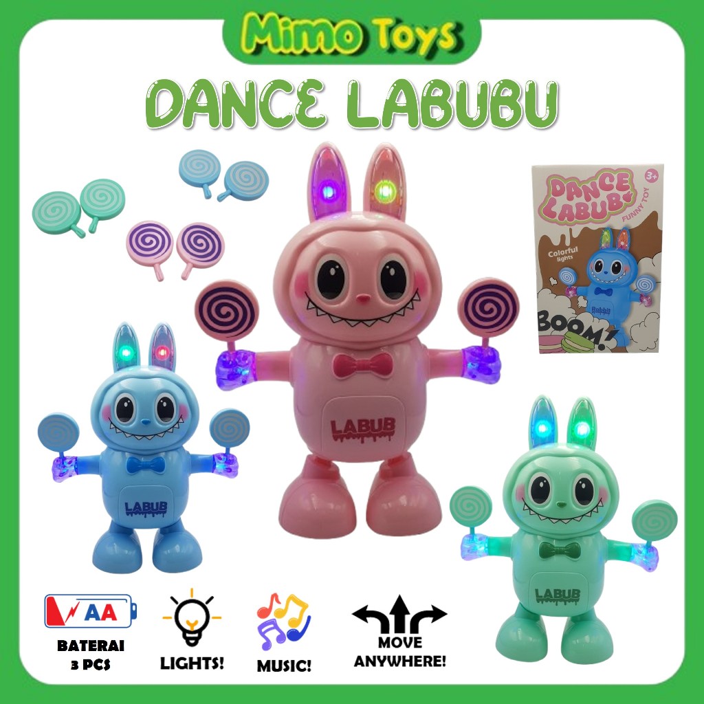 Jual MAINAN ANAK MAINAN DANCE LABUBU MAINAN DANCING ROBOT LABUBU MAINAN ...