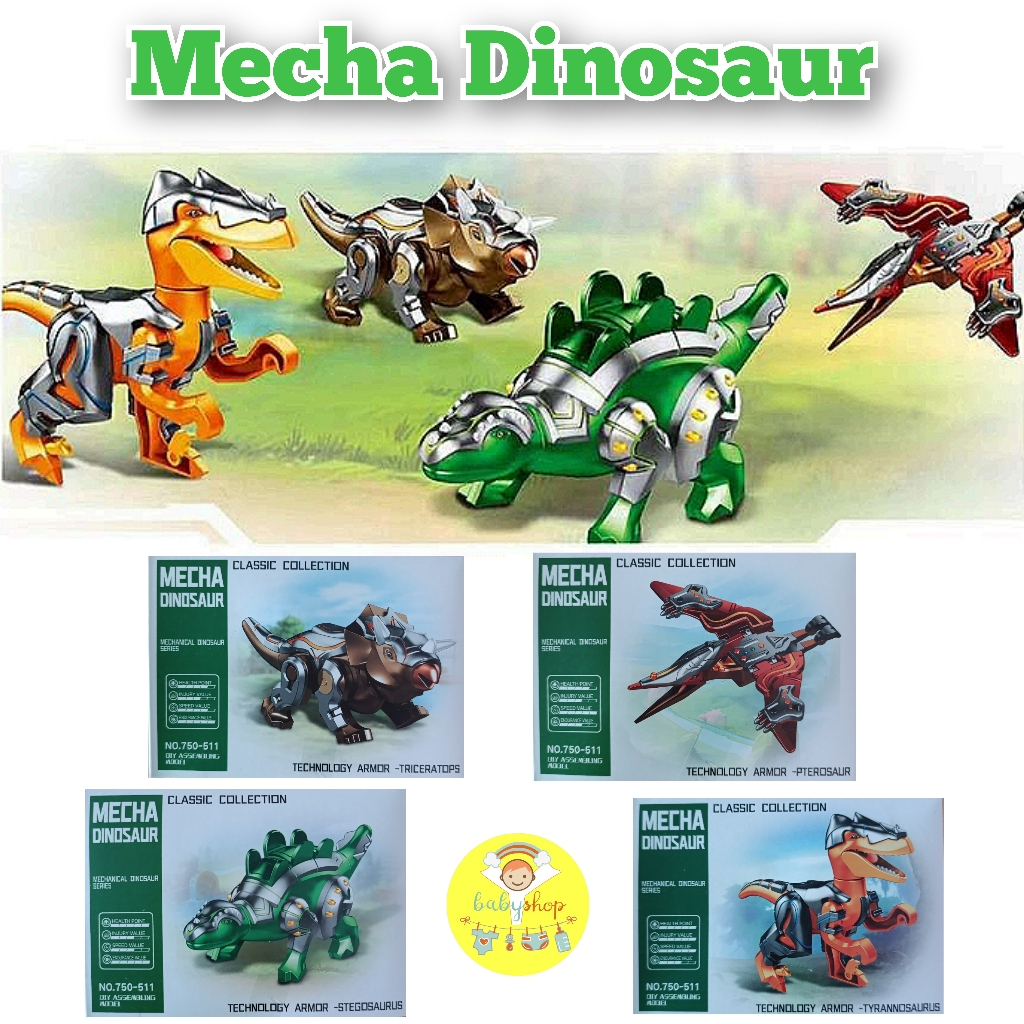 Jual Mainan DIY Dino Mechanical Dinosaur Series | Shopee Indonesia