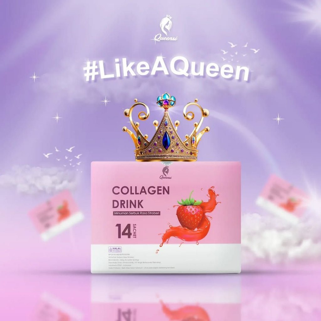 Jual QUEENSI Collagen Drink By Queensi ISI 14 Sachet - COD | Shopee Indonesia